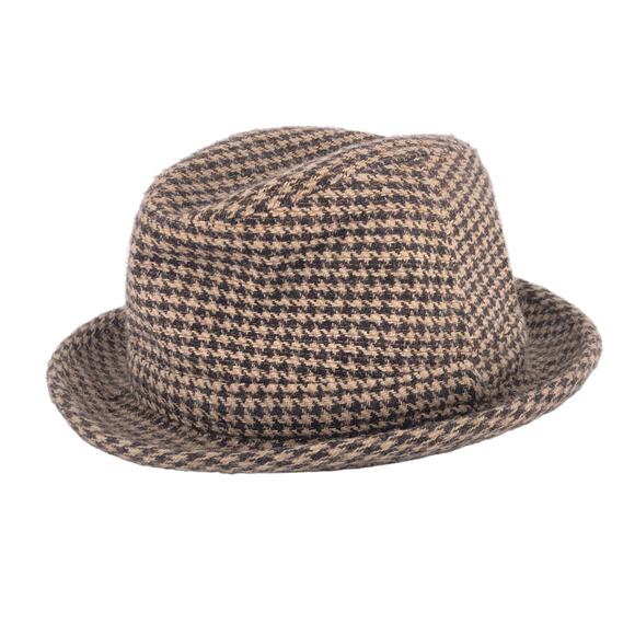 totes | Accessories | 8s Houndstooth Fedora Hat Totes 980s Vintage ...